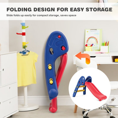 Costway Kids Folding Slide First Slide Plastic Climber Toy Kids ...