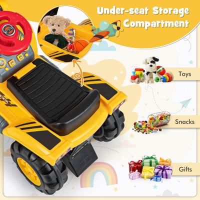 COSTWAY Kids Ride On Bulldozer Toy Car Children Pretend Play Truck with ...