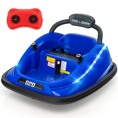 Costway Kids Ride-On Bumper Car Electric Children 360 Swivel Toy Car ...