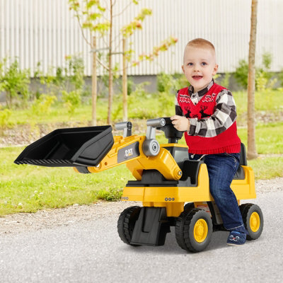 COSTWAY KIDS RIDE ON TOY EXCAVATOR CONSTRUCTION BULLDOZER TRUCK WITH ...