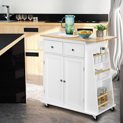 Rolling Kitchen Pantry Kitchen Island Storage Trolley Rolling Cart