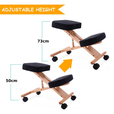 Costway Kneeling Chair Adjustable Height & Angle Ergonomic Stool w ...