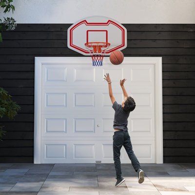 COSTWAY Large Wall Mounted Basketball Hoop Indoor Outdoor Basketball Games