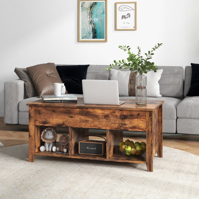 Real wood lift top coffee table store