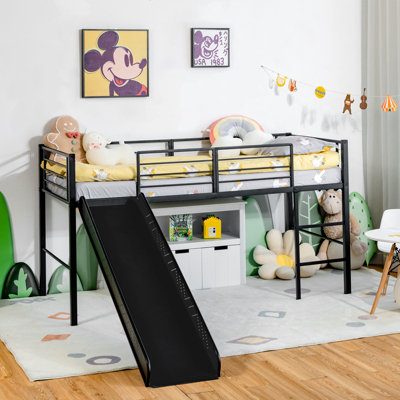 Kids loft bed frame store