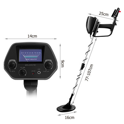 Costway Metal Detector All Metals & Discrimination Mode Waterproof ...