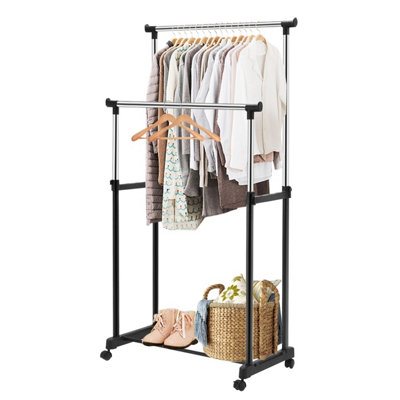 Costway Metal Double Rod Clothes Rail Stand | DIY at B&Q