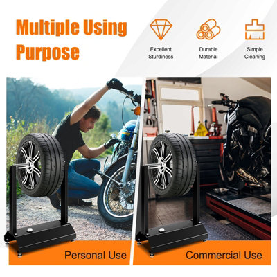 Costway Motorcycle Tyre Balancer Motor Bike Rim Tire Balancing Spin ...