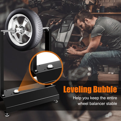 Costway Motorcycle Tyre Balancer Motor Bike Rim Tire Balancing Spin ...