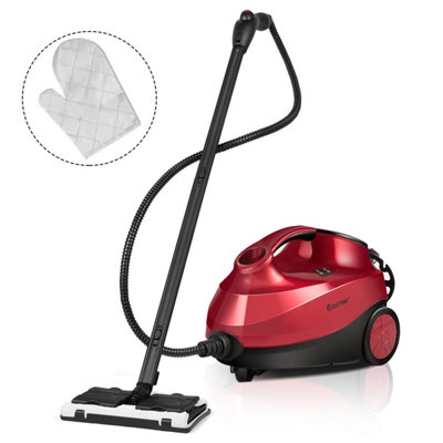 COSTWAY MULTIPURPOSE STEAM CLEANER 2000 W HOUSEHOLD STEAMER W/1.5L TANK-RED