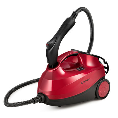 COSTWAY MULTIPURPOSE STEAM CLEANER 2000 W HOUSEHOLD STEAMER W/1.5L TANK-RED