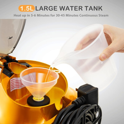 COSTWAY Multipurpose Steam Cleaner 2000 W Household Steamer w/1.5L Tank ...