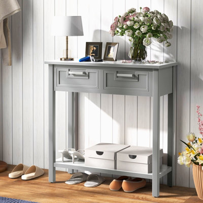 Narrow console table with doors store