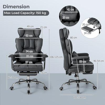 Costway Office Chair Ergonomic High Back Executive Computer Desk Chair