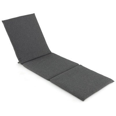 Costway Outdoor Lounge Chair Cushion Indoor Outdoor Tri-Fold Lounger ...