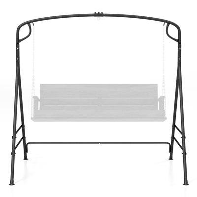 Costway Outdoor Metal Swing Frame Sturdy A-Shaped Porch Swing Stand w ...