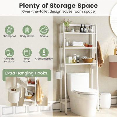 Above toilet shelf store