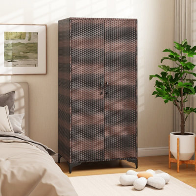 Wicker rattan armoires store