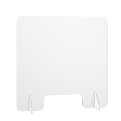Costway Perspex Sneeze Screen 6mm Thicken Acrylic Protection Shield 2 ...