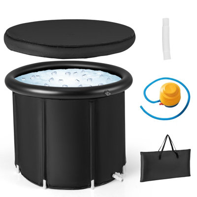 Costway Portable 400L Ice Bath Tub Multiple Layered Foldable Soaking ...