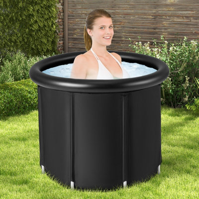 Costway Portable 400L Ice Bath Tub Multiple Layered Foldable Soaking ...