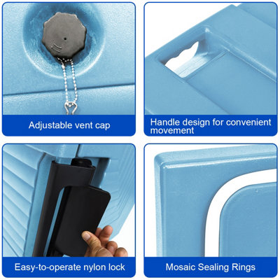 Costway Portable Insulated Food Pan Carrier End-Loading Food Warmer 6 ...