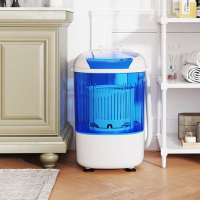 COSTWAY Portable Mini Washing Machine 2.5 kg Capacity with Spin Tub-Blue