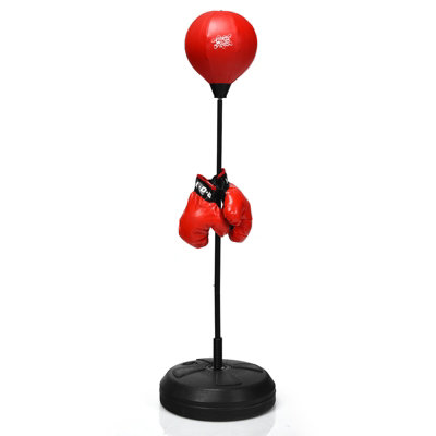 Costway Punching Ball Height Adjustable Stand Box Fightball Set ...