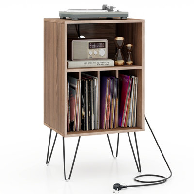 Costway Record Player Stand 3-Tier Turntable Stand Vinyl Record Storage ...