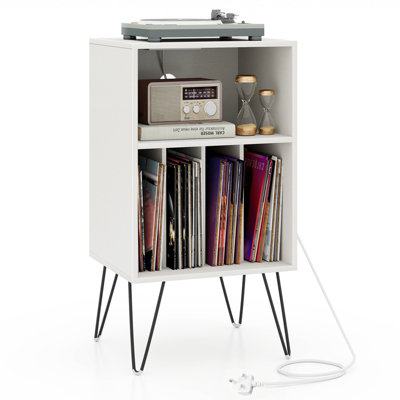 Costway Record Player Stand 3-Tier Turntable Stand Vinyl Record Storage ...