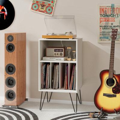 Costway Record Player Stand 3-Tier Turntable Stand Vinyl Record Storage ...