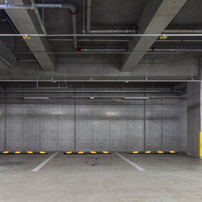 Costway Rubber Kerb 183 x 15 x 10cm Parking Guide Block W/ Yellow ...