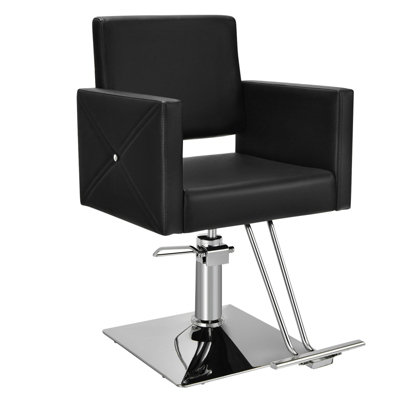Costway Salon Barber Chair Height Adjustable 360 Degree Swivel ...