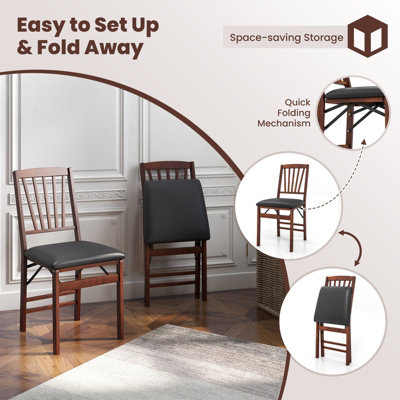 Folding dining chairs padded store