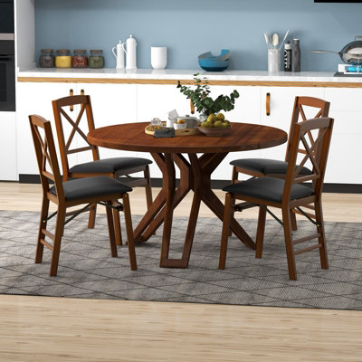 Costway Set of 2 Folding Chair Padded Kitchen Dining Seat Portable ...