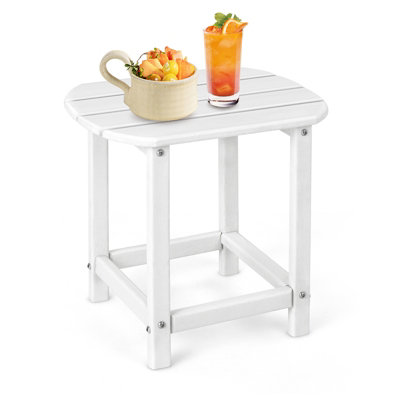 Costway Side Table Indoor Outdoor Garden Patio HDPE Adirondack Rectangular End Table | DIY at B&Q