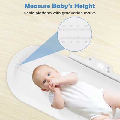COSTWAY Smart Baby Scale Infant Scale w/ Detachable Tray for Body ...