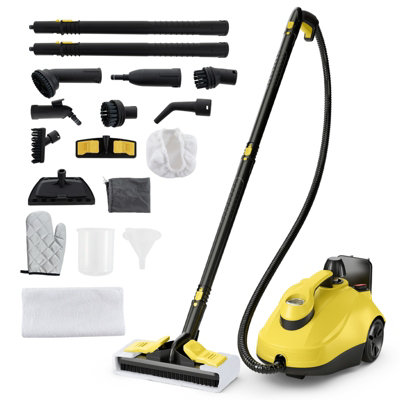 Costway Steam Cleaner 1.8L Water Tank Steamer 2000W Steam Cleaning ...
