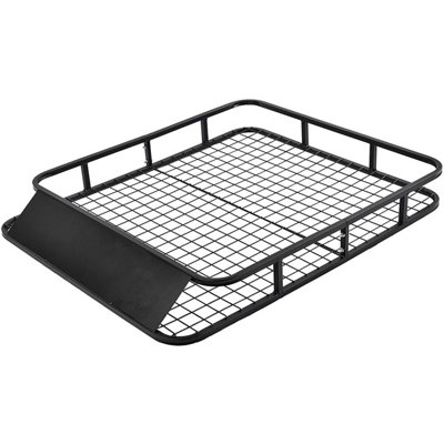 Costway Steel Cargo Roof Rack Basket Cars Luggage Carrier 75kg Weight ...