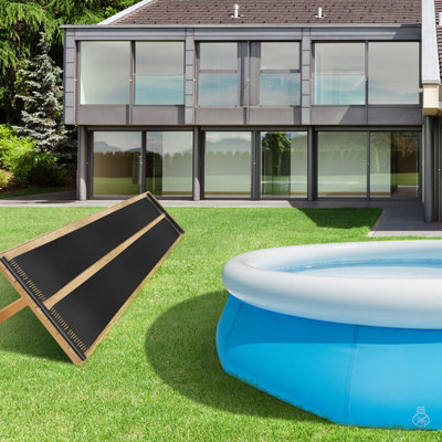 Costway Swimming Pool Heating System 300 x 75 cm Solar Collector Panels