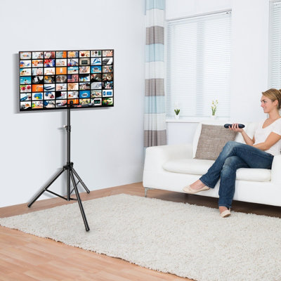 Costway Tripod TV Stand 5-position Height Adjustable Swivel TV Floor ...