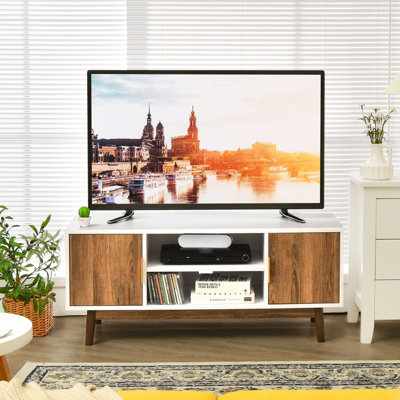 Costway TV Stand for TVs up to 50" Entertainment Center Media Console ...