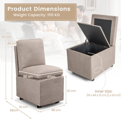 Chair with storage store