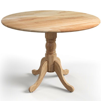 Costway Wooden Dining Table 4-Person Kitchen Round Table w/ Curved ...