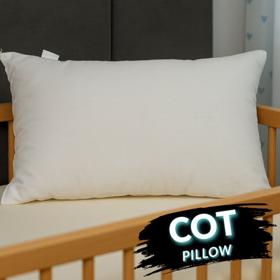 Cot Bed Pillows Baby Toddler Junior Kids Anti-Allergy Hollowfiber ...