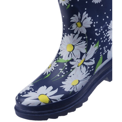 Cotswold Burghley Waterproof Pull On Wellington Boot Daisy