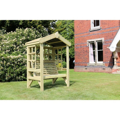Cottage Arbour- Sits 2 Seat w/ Trellis - L90 x W135 x H190 cm - Min ...