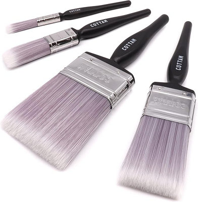 Cottam Synthetic Paint Brushes For Painting & Decorating (Set of 4)