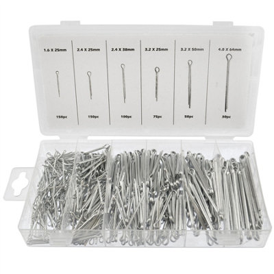 Cotter Pin Split Pin Fastener Assortment Small to Large Sizes 699pc
