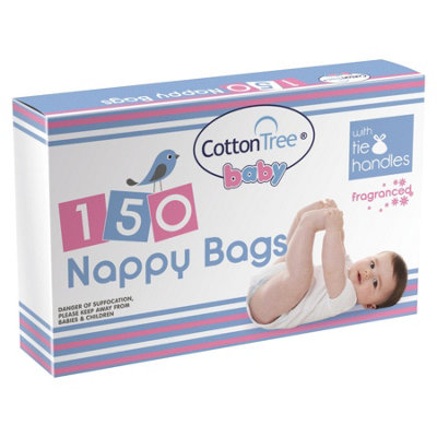 Cotton Tree Nappy Bags - Pack of 150